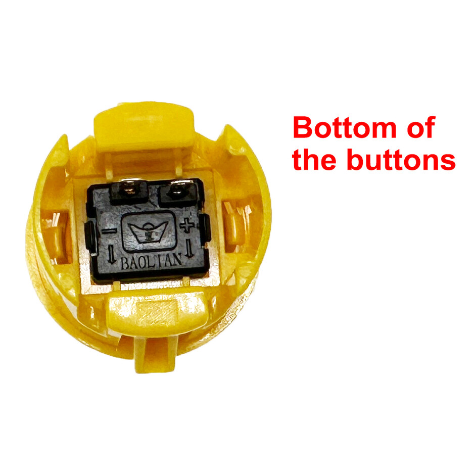 Badu.bg 12 бр. Копиране на бутони Sanwa 30 mm 24 mm Arcade Push Button Switch Baolian Circle ...