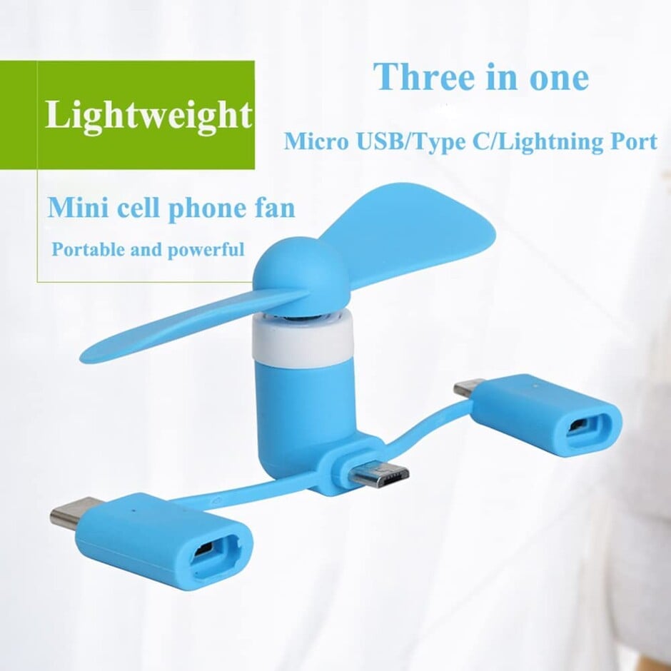Badu.hr Ventilator za mobilni telefon 3-u-1 Ventilator za mobilni ...