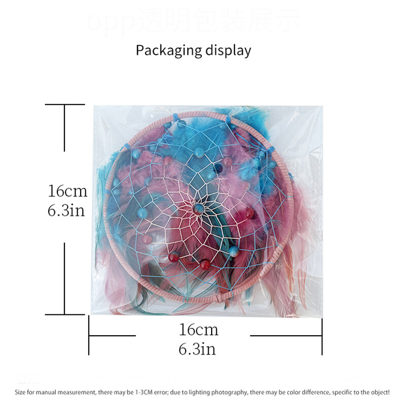 Badu.bg Ловец на сънища Ръчно изработени цветни пера Вятърни камбанки Всекидневна Спалня Висящи ...