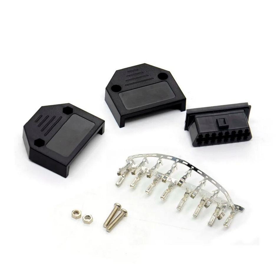 Badu.bg 10 бр./лот 16-пинов obd конектор obd2 16-пинов адаптер eobd2 ...