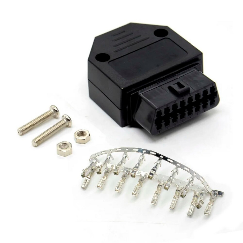 Badu.bg 10 бр./лот 16-пинов obd конектор obd2 16-пинов адаптер eobd2 ...